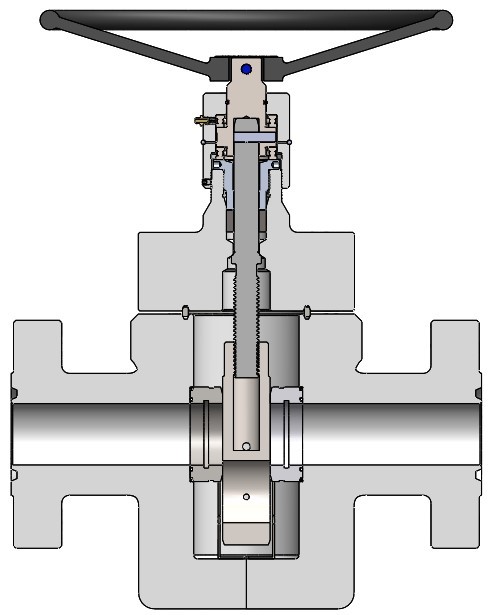 Full Bore Flat Gate Valve Small Installation Space Full Diameter Gate ...